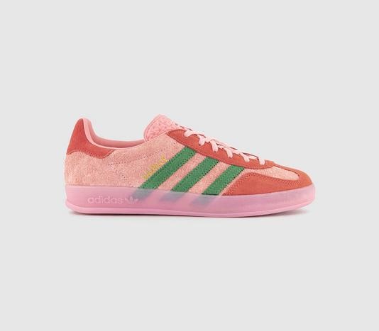 Womens adidas Originals Gazelle Indoor Semi Pink Spark Preloved Green ...