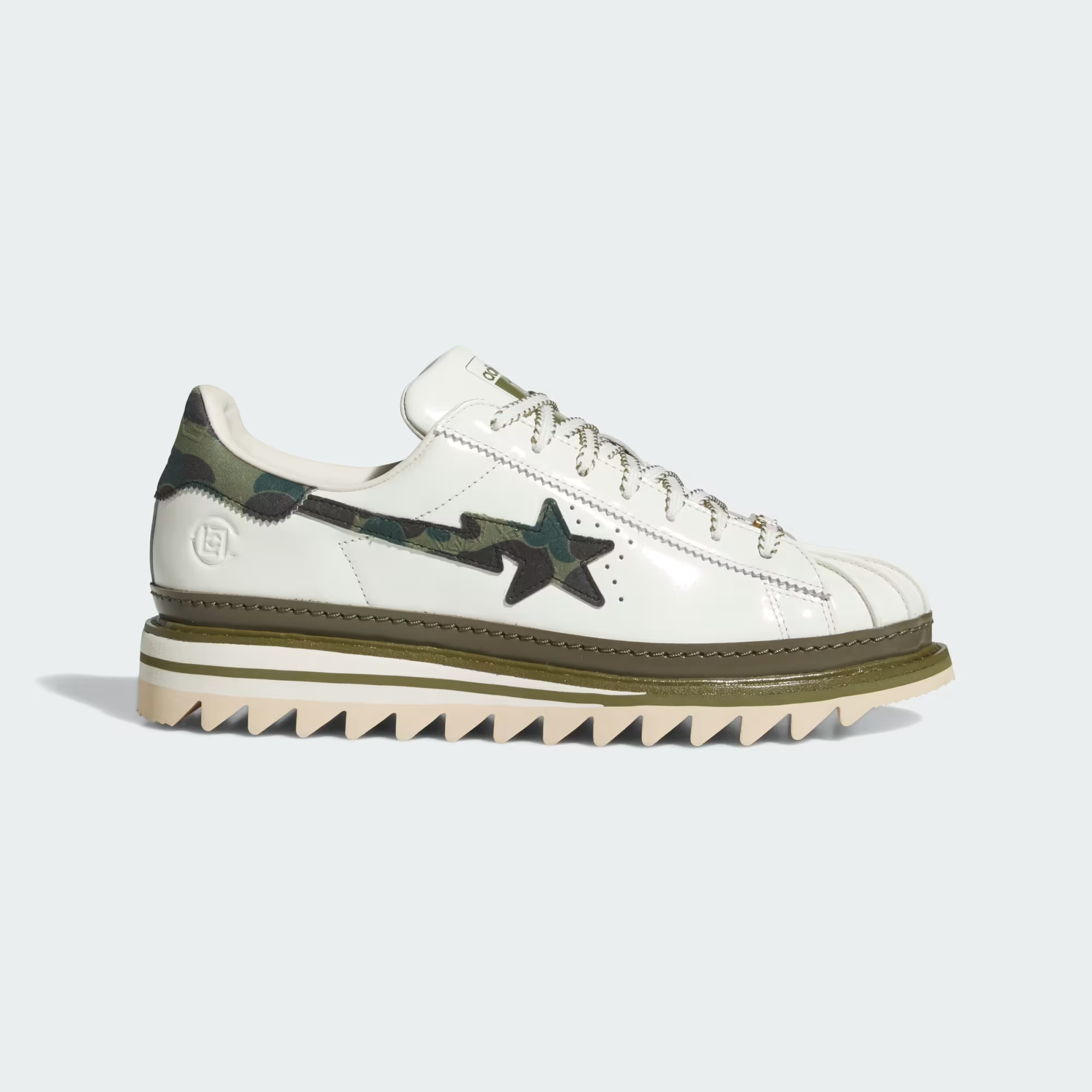 BAPE x adidas Originals Superstar CLOT by Edison Chen Off White KJ1473 ...