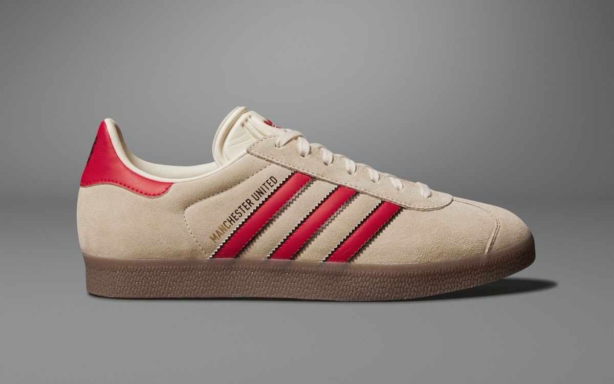 Manchester United x adidas Gazelle Terrace Cream JS3040 | More Sneakers