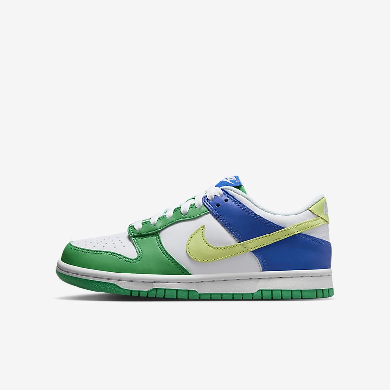 Nike Dunk Low GS Stadium Green Royal FN6973-100 | More Sneakers