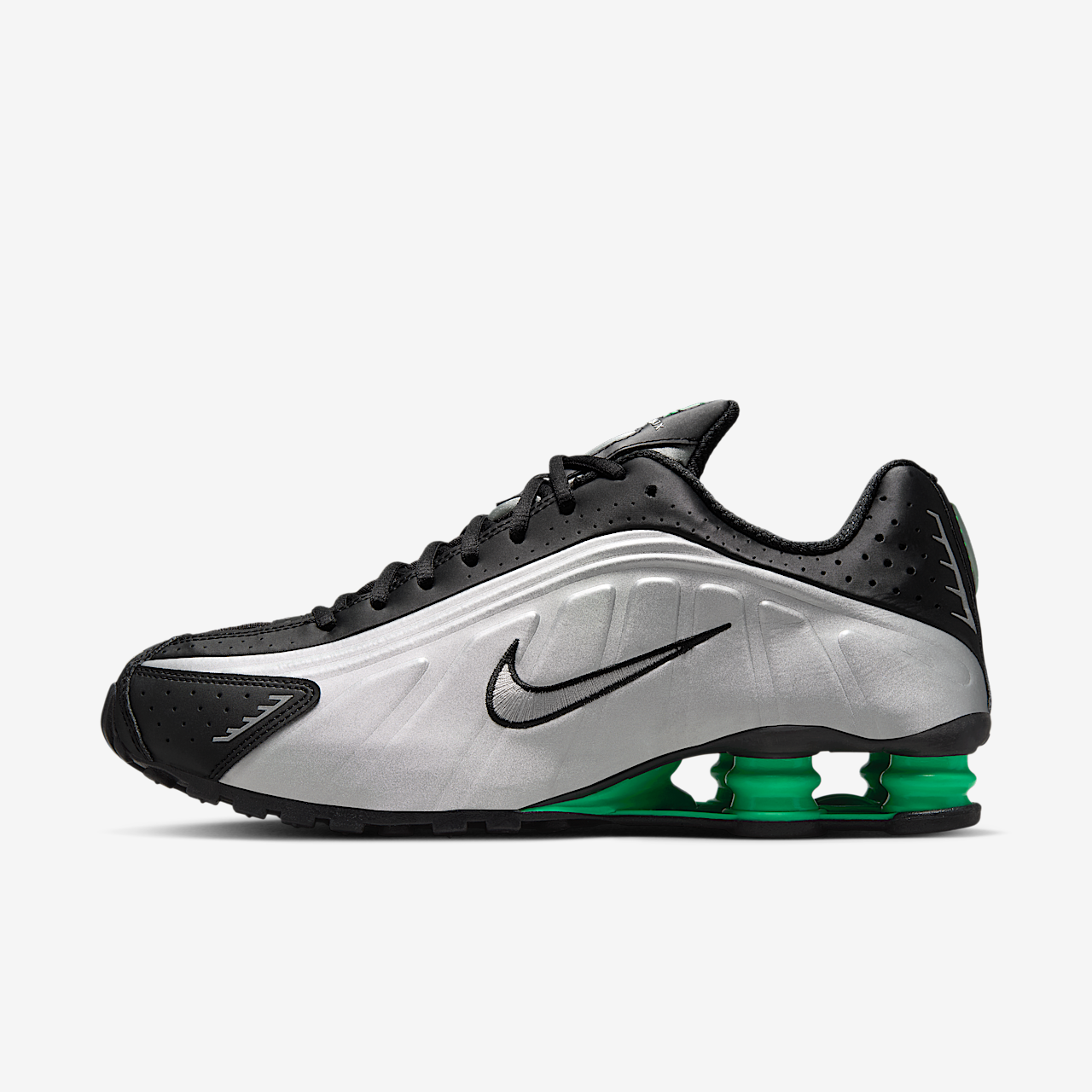 Nike Shox R4 Metallic Silver Green Shock HQ1988-006 | More Sneakers