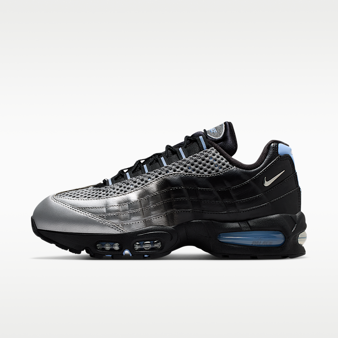 Palace x Nike Air Max 95 Big Bubble Metallic Silver Black IQ7708-095 ...