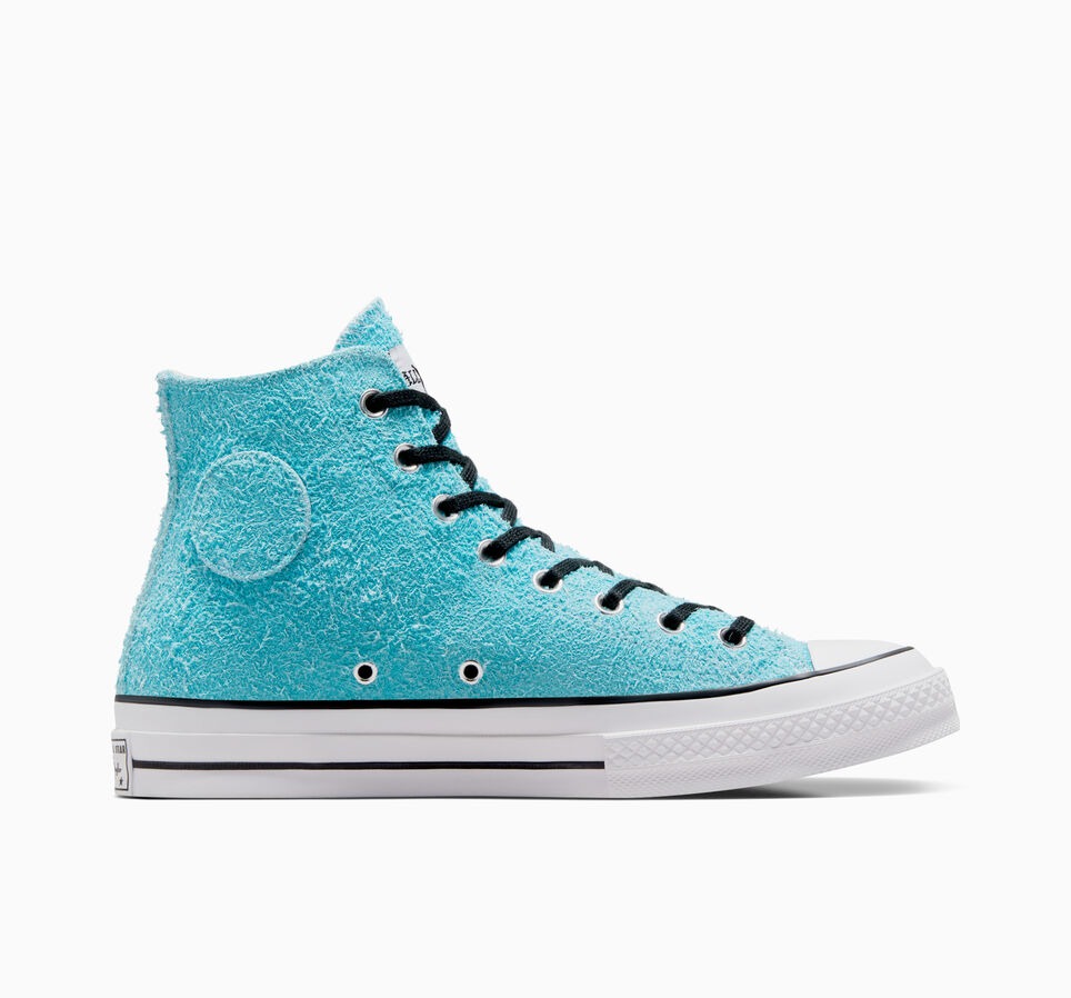 Stüssy x Converse Chuck 70 High Sky Blue A07663C | More Sneakers
