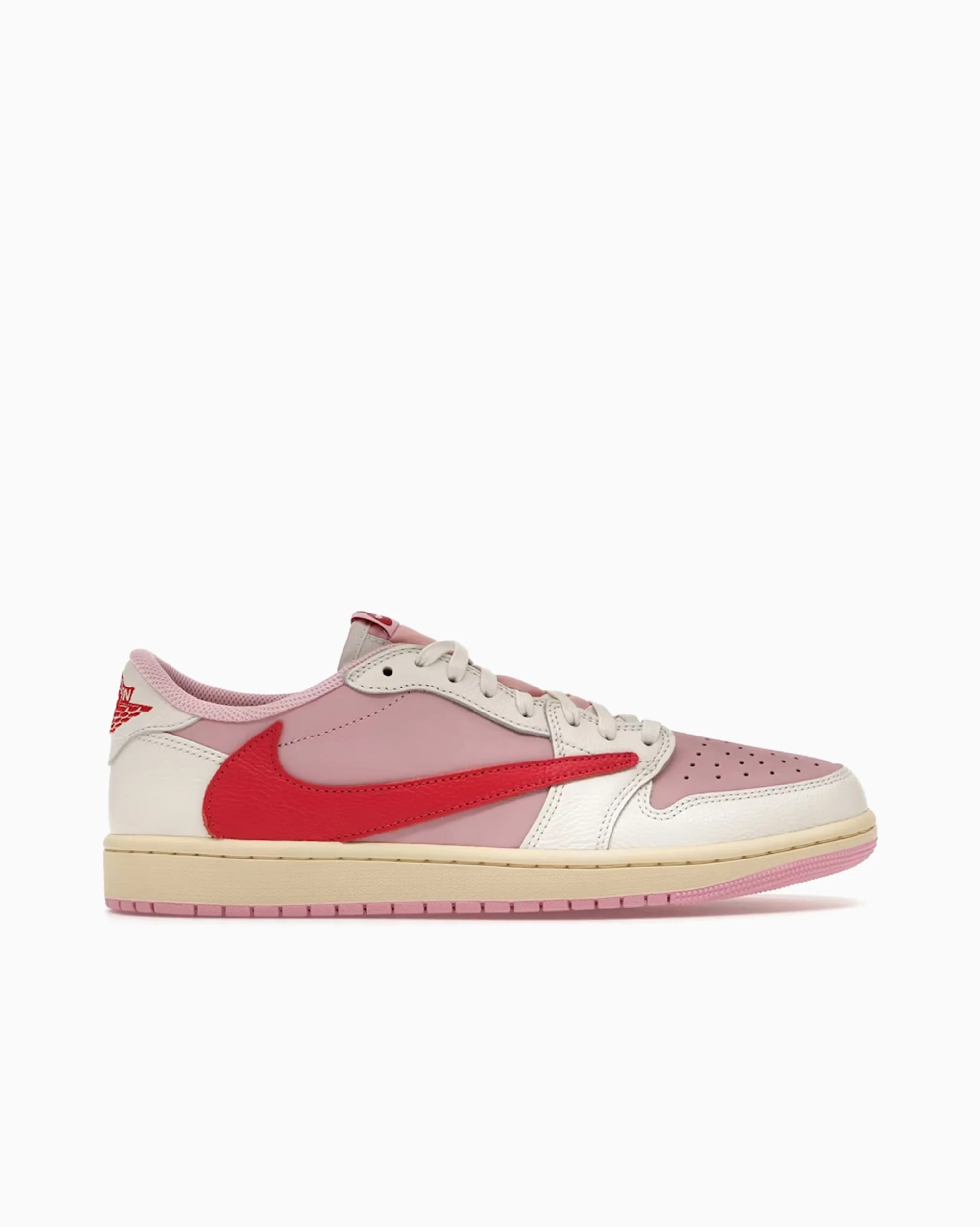 Travis Scott x Air Jordan 1 Retro Low OG Sail Tropical Pink IQ7604-101 ...