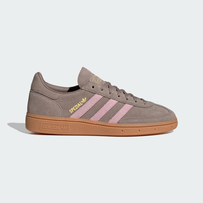 Womens adidas Originals Handball Spezial Chalky Brown Clear Pink JR3082 ...
