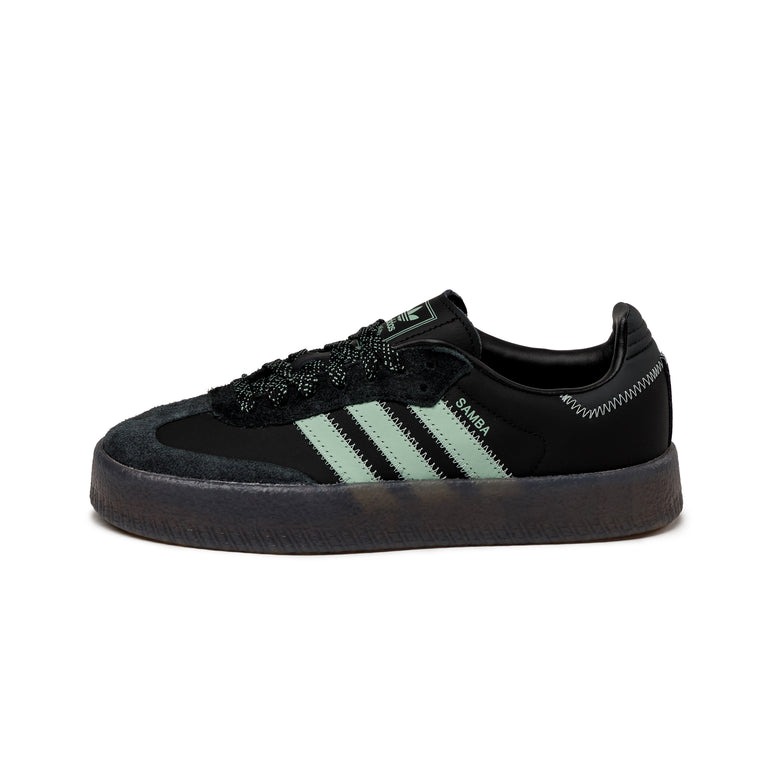 Womens adidas Originals Sambae Core Black Hazard Green IE9110 | More ...