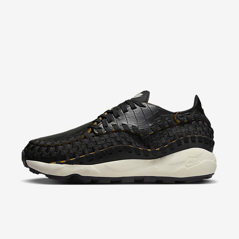 Womens Nike Air Footscape Woven Black Croc FQ8129-010 | More Sneakers