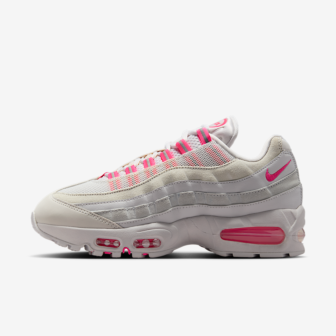 Womens Nike Air Max 95 OG Big Bubble Vast Grey Hyper Pink IB6396-002 ...