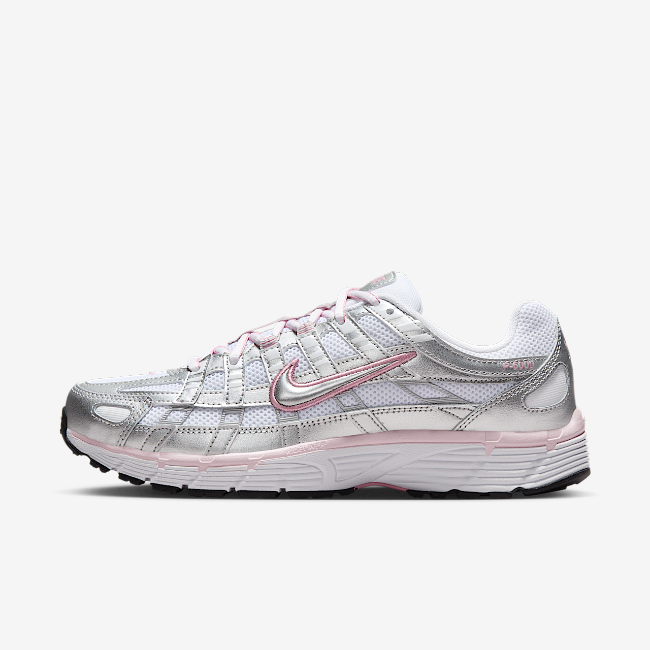 Womens Nike P-6000 White Elemental Pink Metallic Silver BV1021-108 ...