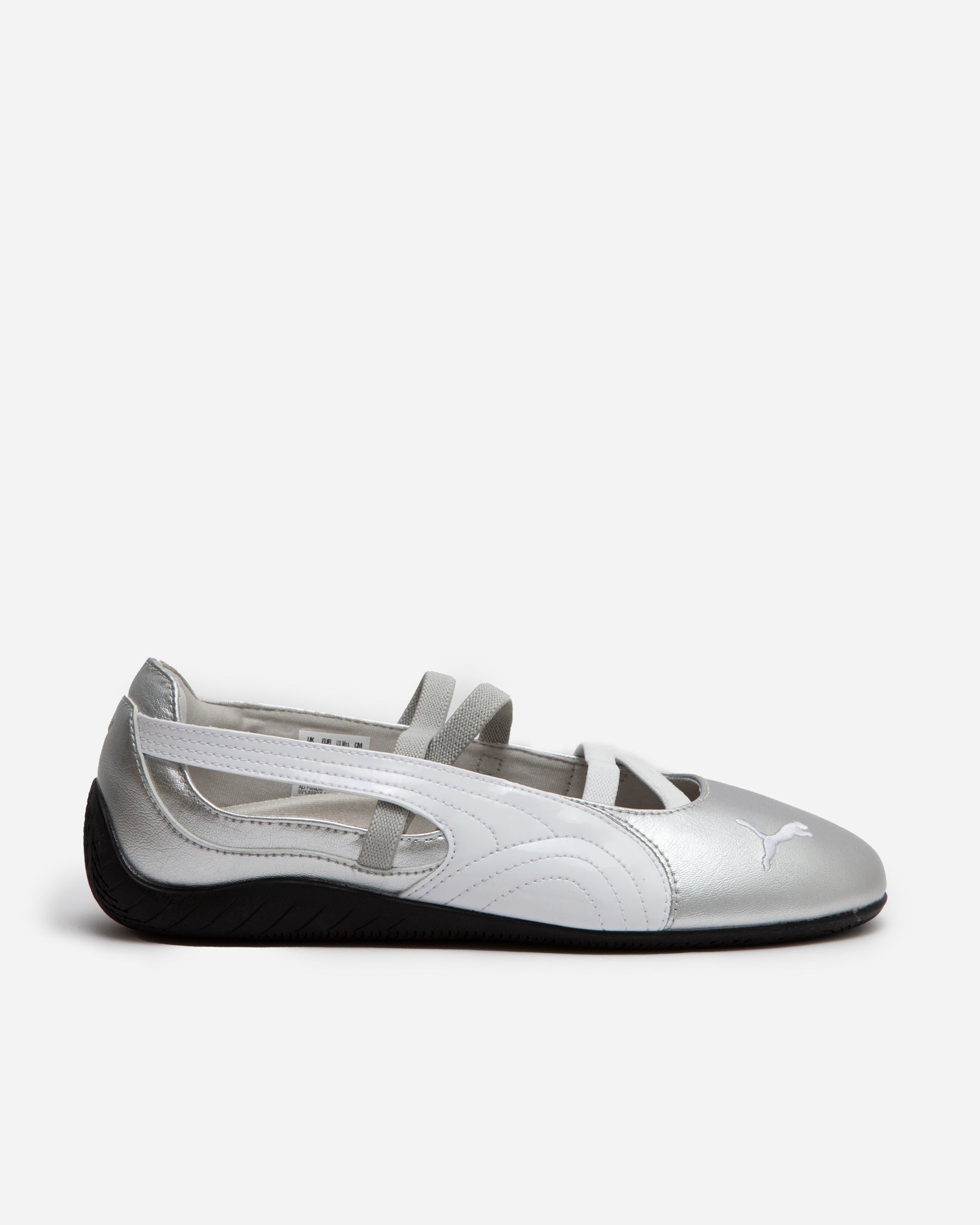 Womens Puma Speedcat Ballet SD Silver White 401581-01 | More Sneakers